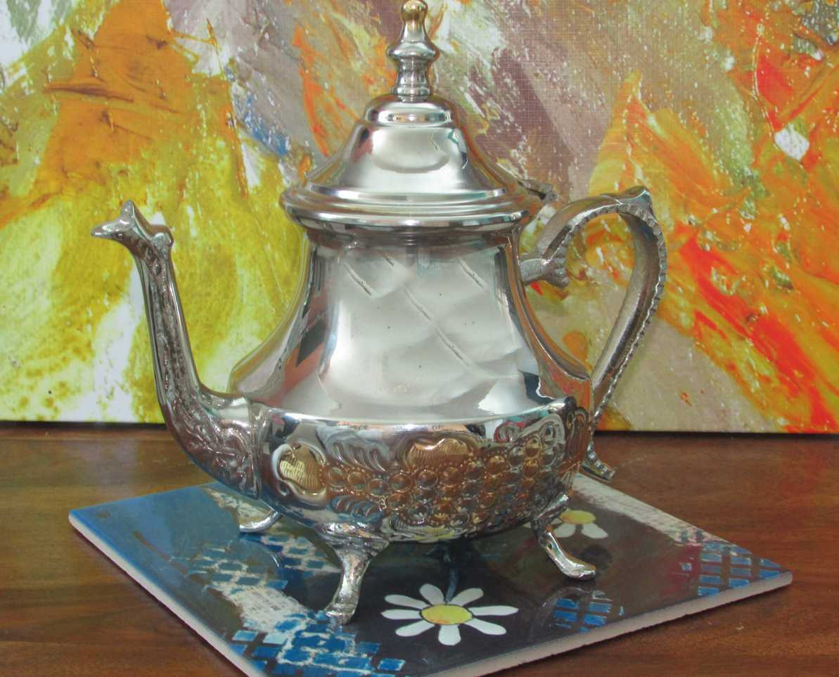 Moroccan Silver Tea Set Moroccan Tea Service Set – The Moroccan