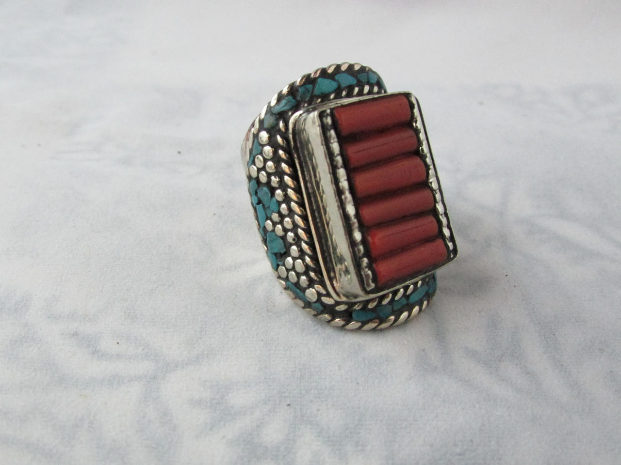 Handmade Lapis Nepali Ring - Gift from Tibet ...
