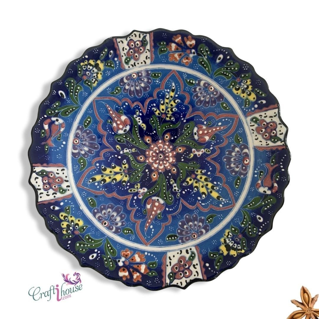 Ethnic Pattern , Cini Turkish plate , ceramic plate