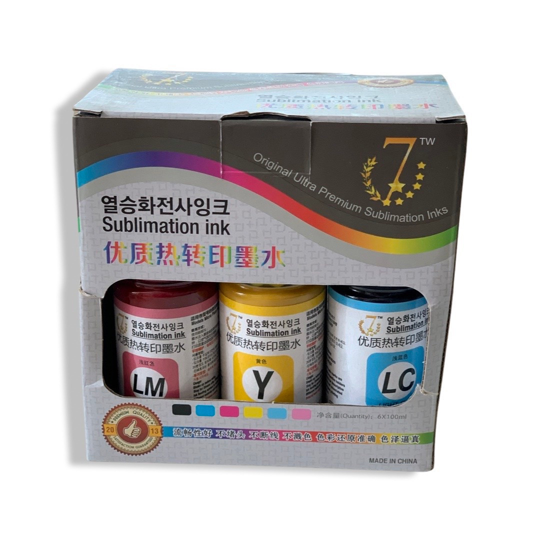 Sublimation inks 100ml , set of 6 pcs sublimation inks
