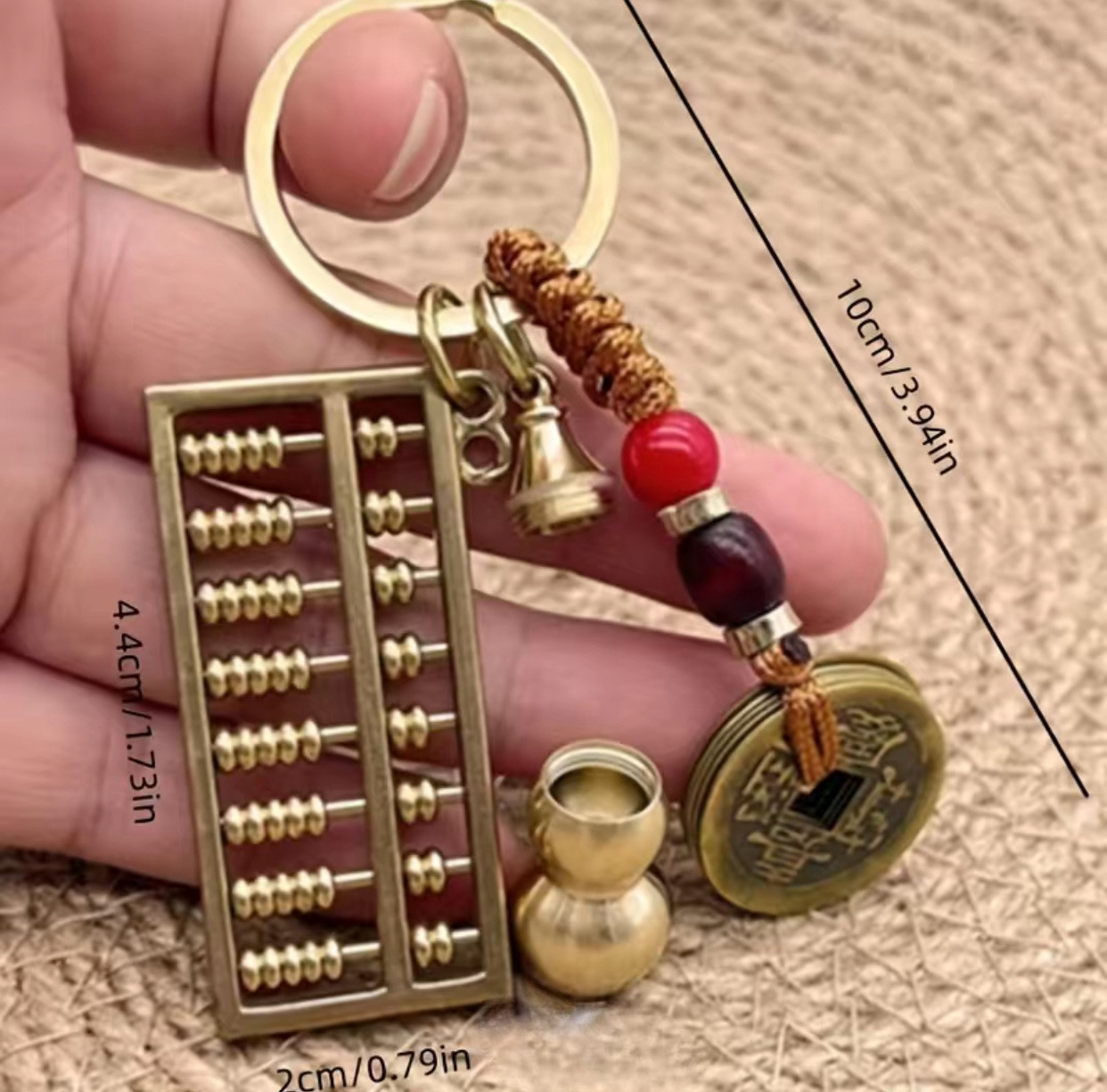 Five Emperors Money Abacus Key Chain , Gift Idea
