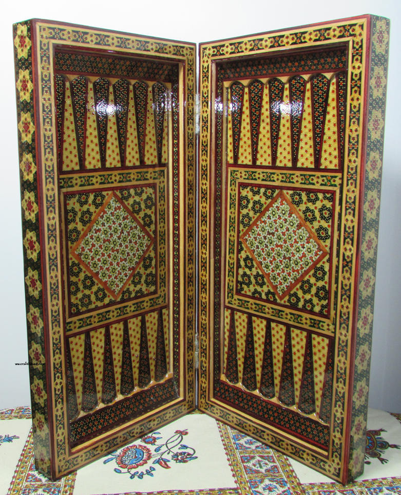 Persian backgammon table , handmade backgammon boards