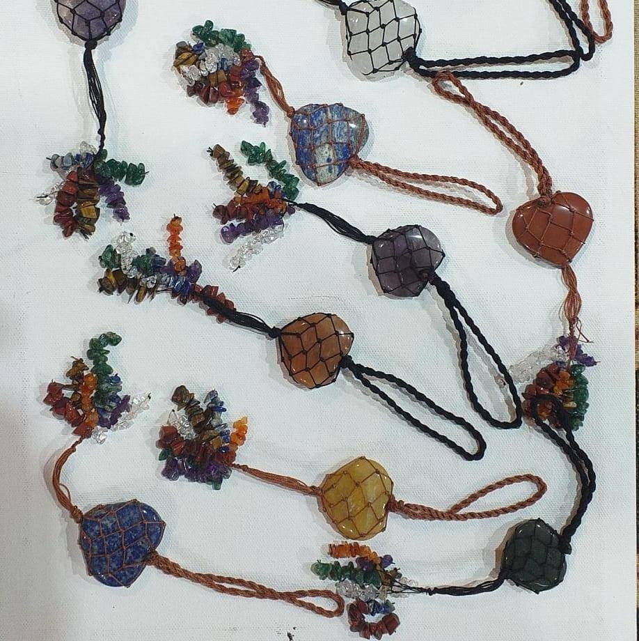 Seven chakra tree , natural quartz seven chakra stones