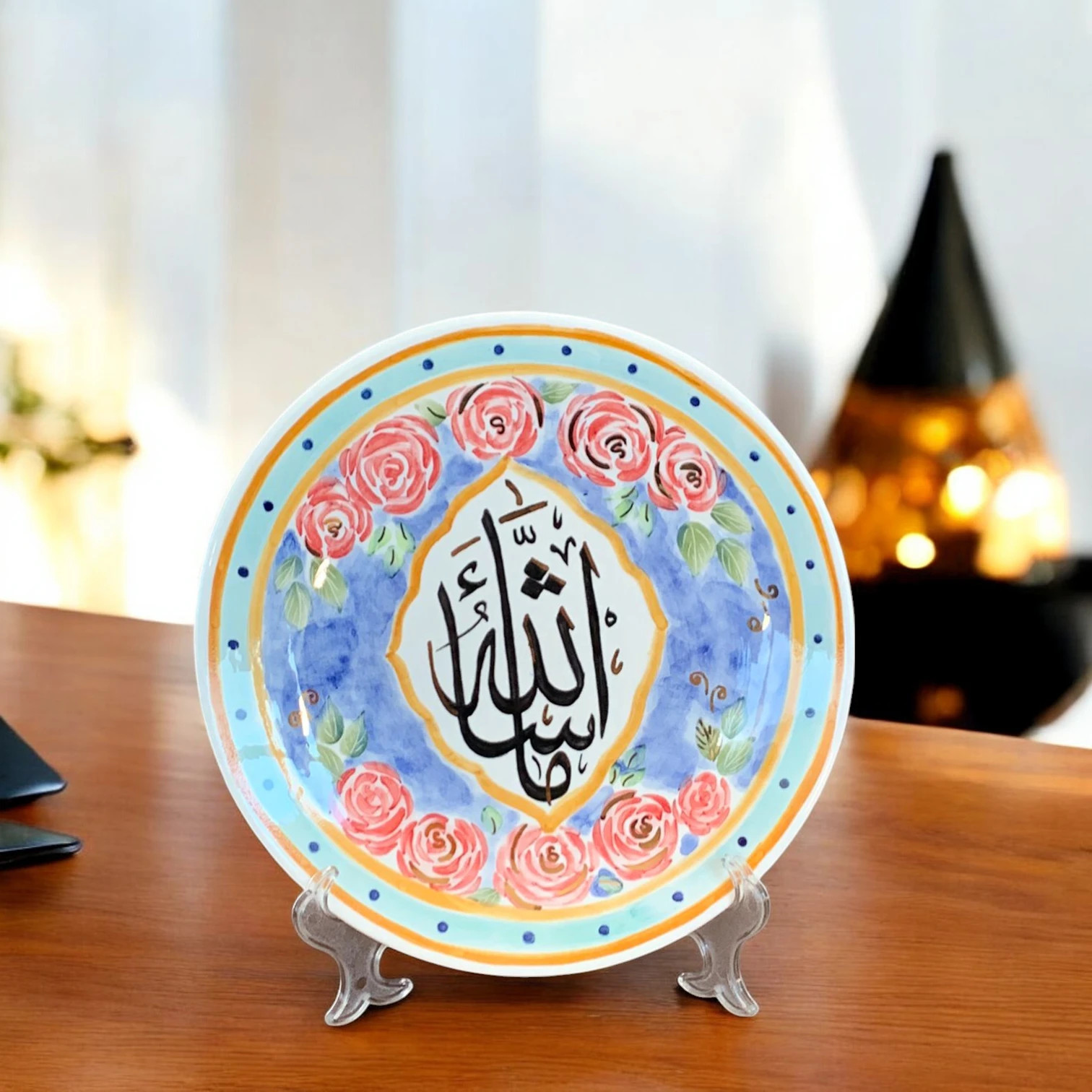 ceramic plate decorative Islamic style , Islamic wall decor