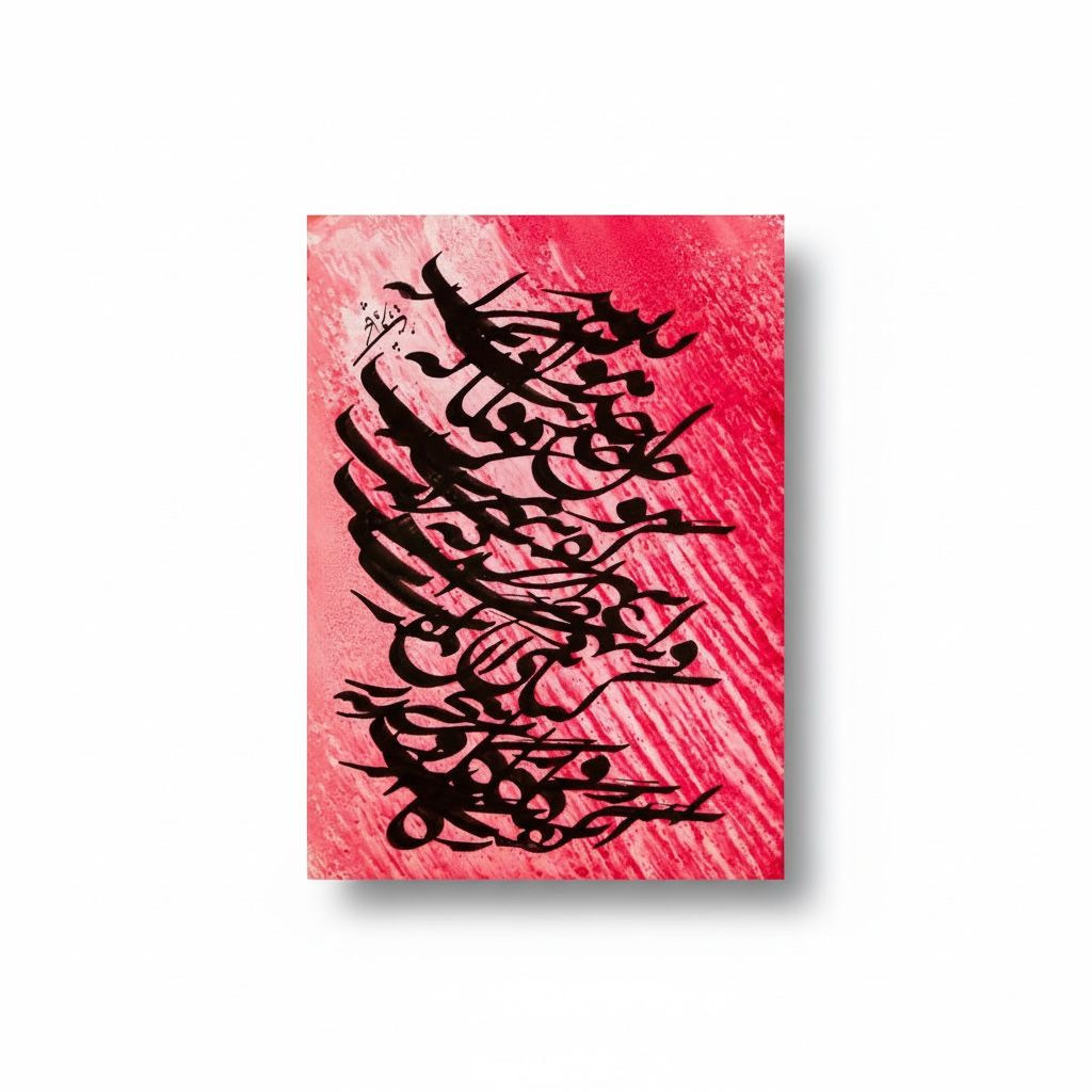 Hafez Shirazi Verse | 33×24 cm Nastaliq Calligraphy