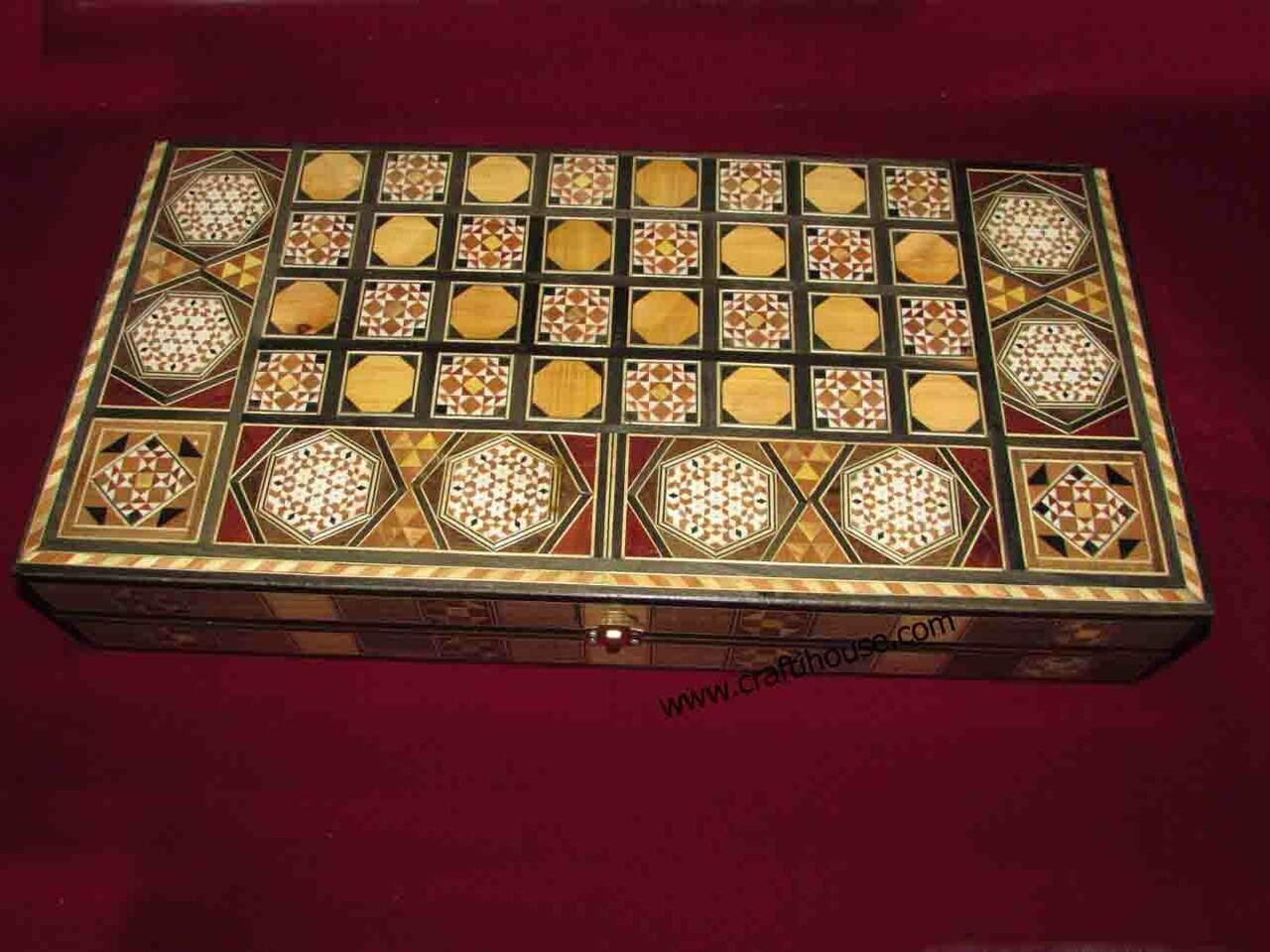 "Premium 20-Inch Draughts Game Table with Backgammon Board