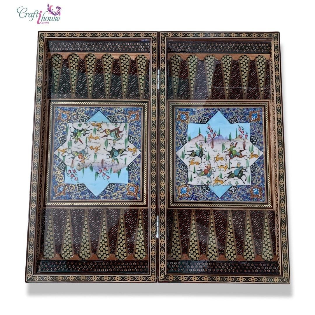 syrian backgammon Handmade wooden syrian backgammon