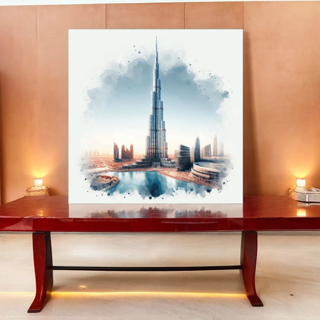 Iconic Dubai Landmark Wall Decor Digital art - wall art