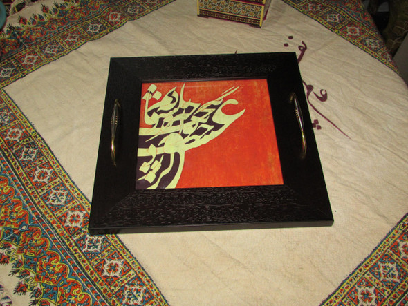 handmade handicrafts ceramic tea serving tray , ceramic