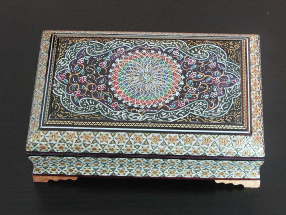 Hand-Painted Khatamkari Wooden Jewelry Boxes Set | Gift Set