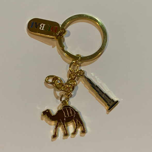 Buy Golden Burj Khalifa Keychain I Love Dubai Key Ring