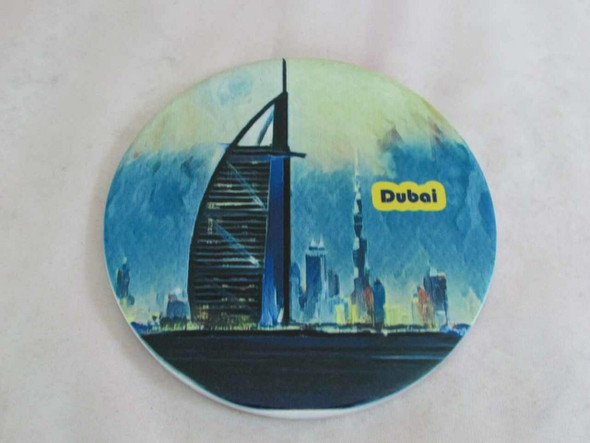 Dubai Souvenir Plate, 24K Gold Plated, 6 inch - Dubai Gift