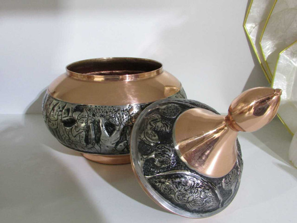 Wedding gift ,Handmade Khatam Copper Bowl , candy bowl