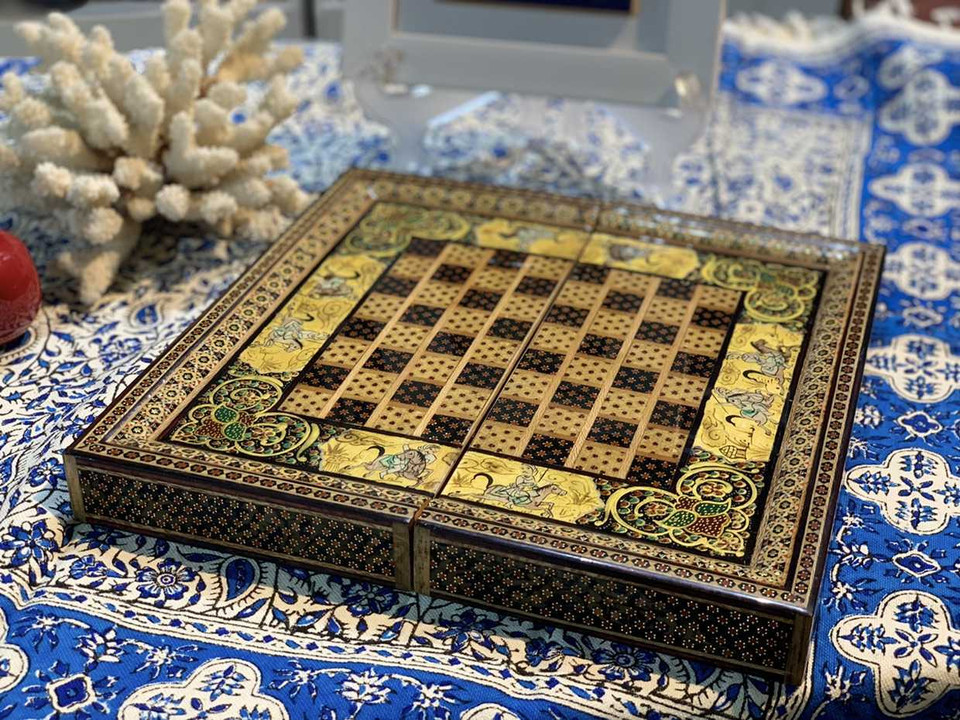 Shop Tavla Al Zahar & Wooden Syrian Backgammon - Gift Idea