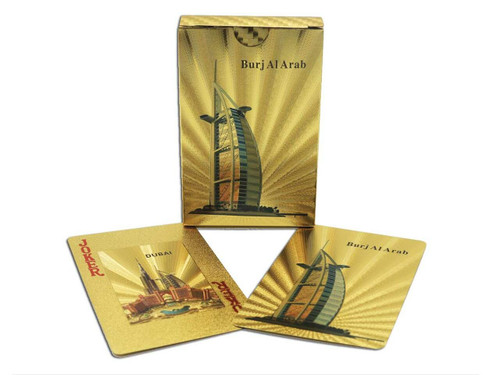 burj al arab dubai , 24K Gold Foil Playing Cards ...