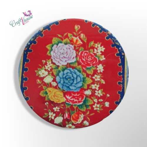 Handmade Ceramic Tea Coaster | Flower Pattern Coaster