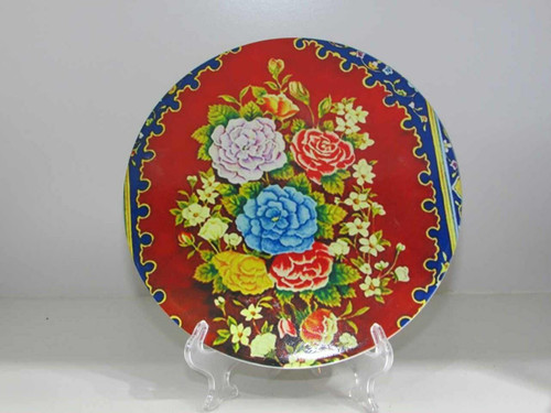 Get Creative with Our Cute Red Pattern Ceramic Coaster