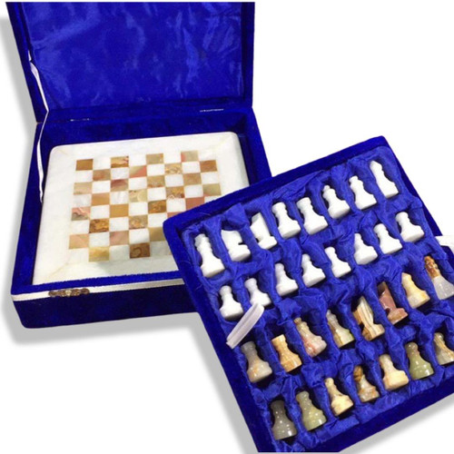 chess set 8 Inch stone chess set ,Marble chess set with