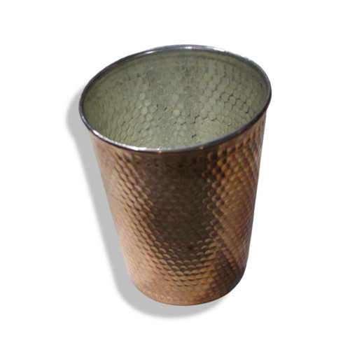 Handmade Hammered Copper Glass - Perfect Gift Idea