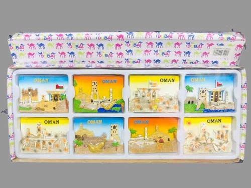 Colorful Oman Fridge Magnet Set - Perfect Omani Souvenir Gift