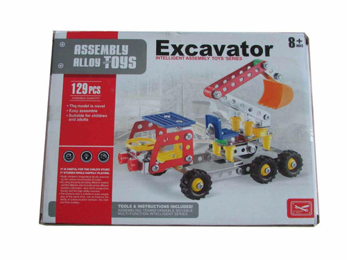 "Excavator Metal Models 129 pcs - Construct Fantastic Model