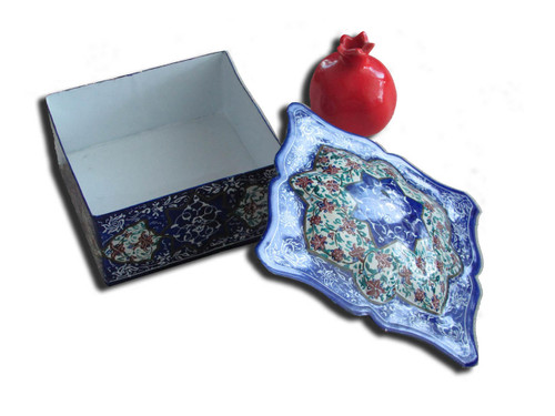 candy box Minakari hand painted copper candy box , gift idea