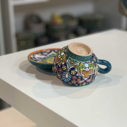 Hand painted tea cup and Saucer , hand painted set