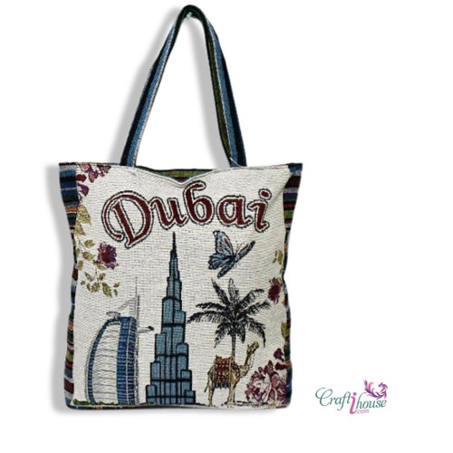 Dubai shoulder bag , Burj al arab pattern handbag , gift