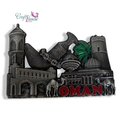 Oman souvenir , Refrigerator Magnet , Oman Magnetic souvenir