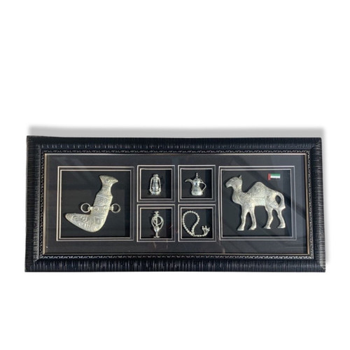 UAE souvenir frame , traditional dagger frame , camel