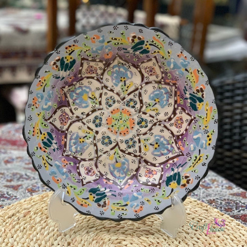 Turkish Ceramic Hanging Dish - Wall Plate Gift from Turkey