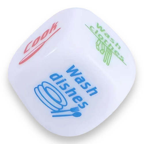 Housework Distribution Dice, Family Game Dice . Fun Dice