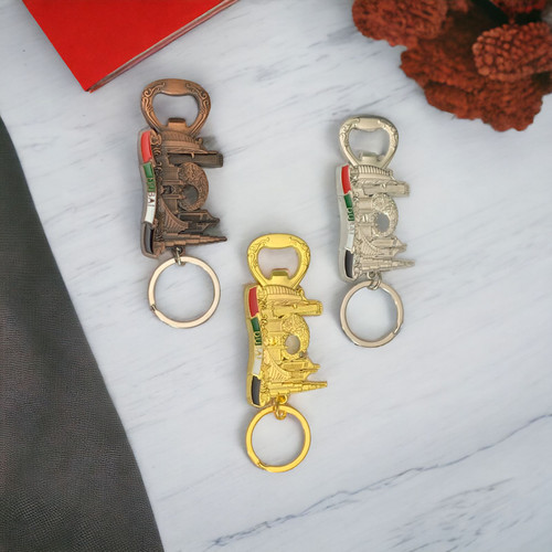 Dubai Souvenir Shop , UAE Skyline Keychains Bottle Opener