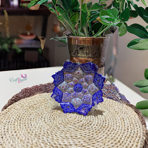 Handcrafted Copper Plate Painting | 16 cm Wall Decor