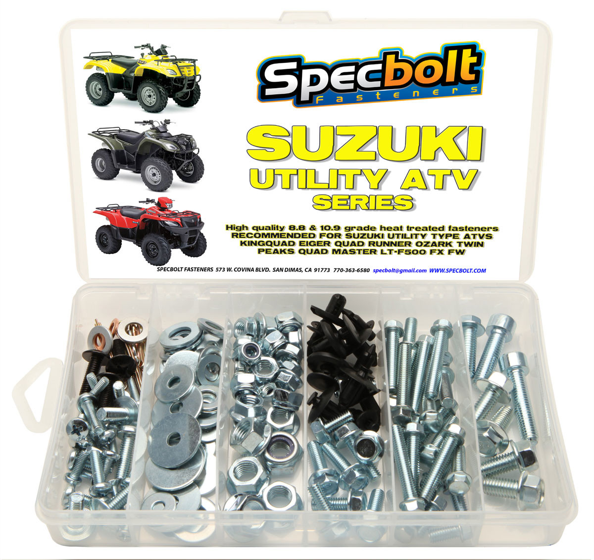 Suzuki Utility & 4x4 ATV 120pc Bolt Kit