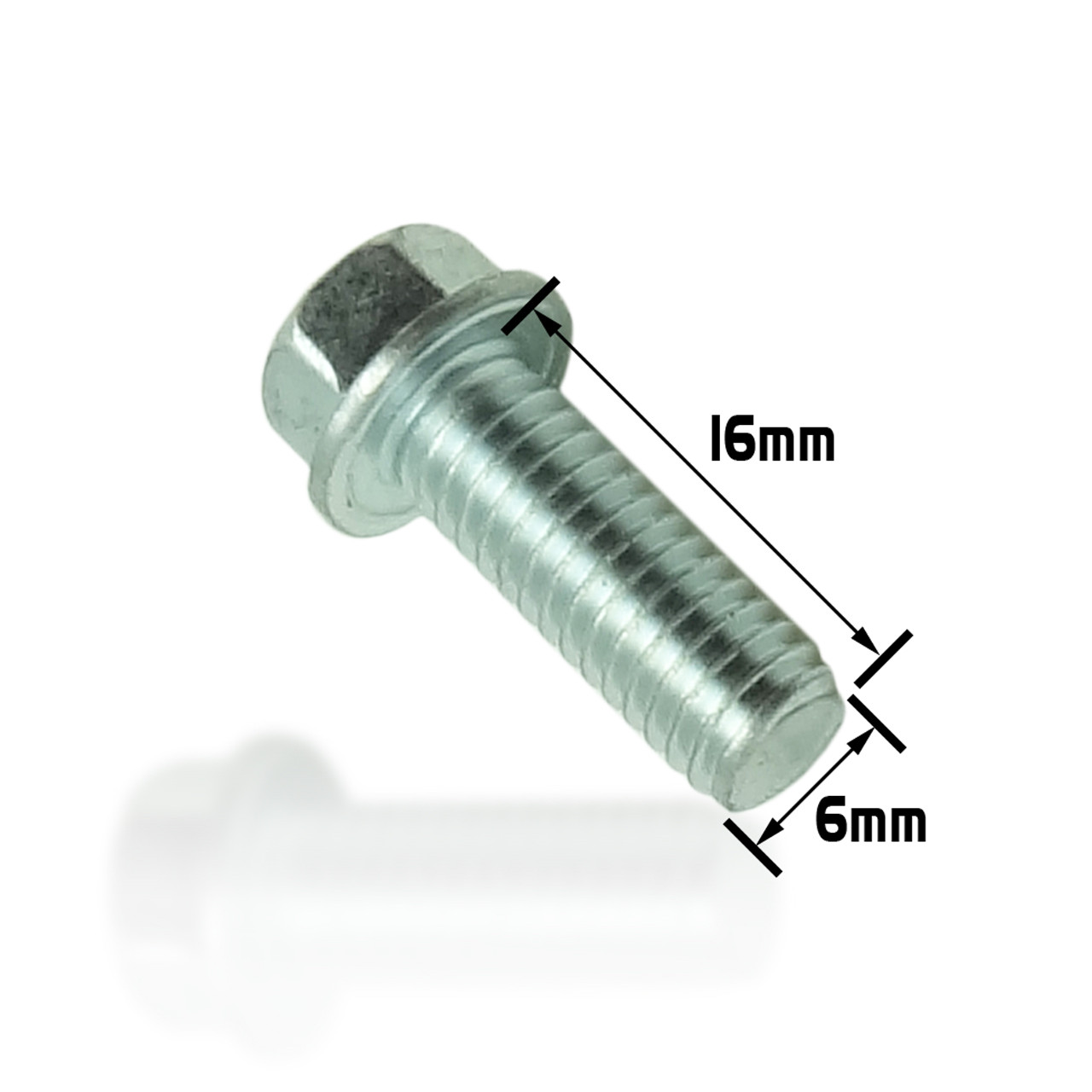 Reduced Flange Bolt Zinc Plated M6x16