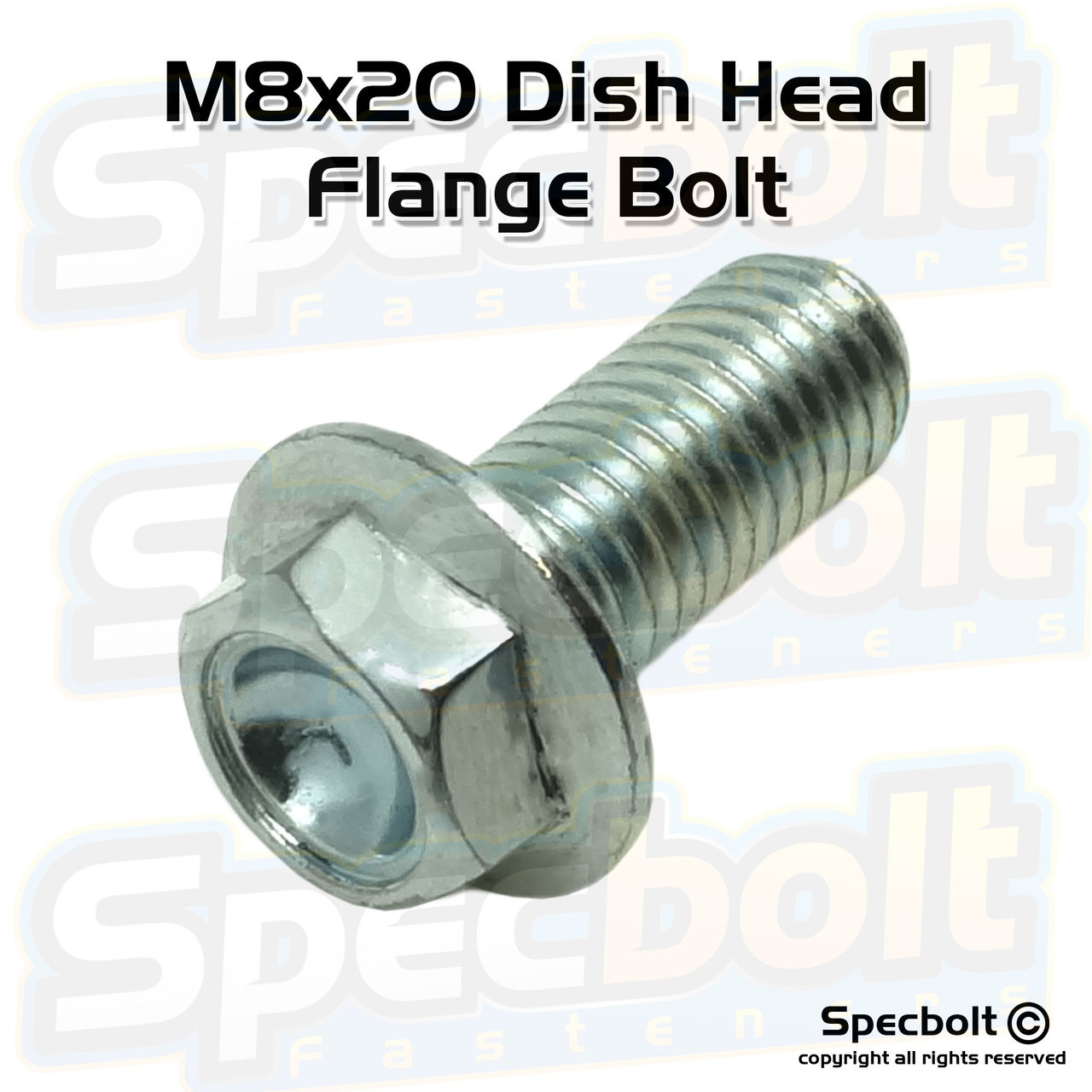M8x20 Dished Head Flange Bolt