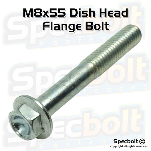 M8x55 Flange Bolt (Dished)