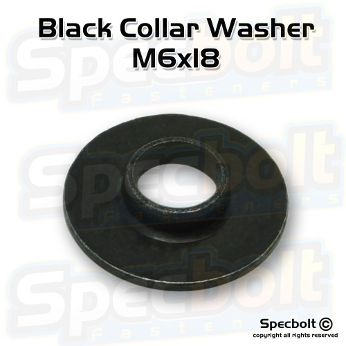 Collar Washer M6x18 (Black Zinc)