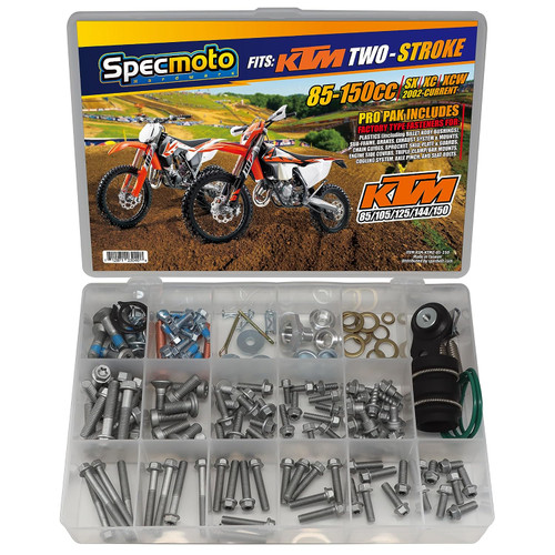 KTM Two-Stroke Specific Bolt Kit. Fits: KTM 85 105 125 144 150 SX XC ...