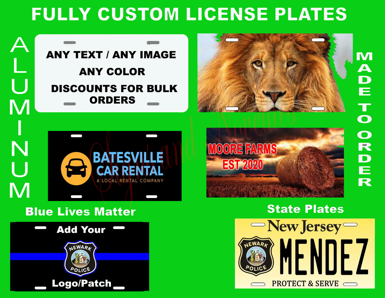 Custom Novelty License Plate