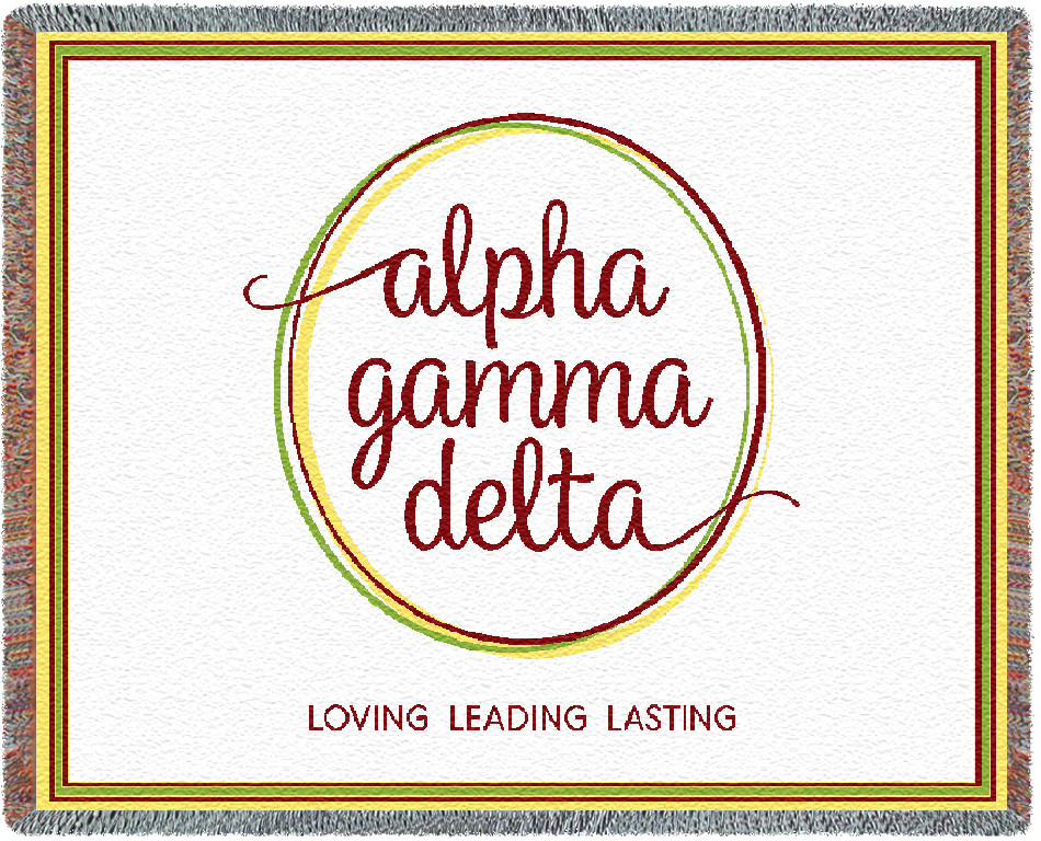 Alpha Delta Pi Tapestry/Throw by Greek Creations