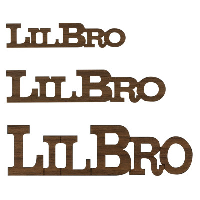 Logo Text - Lil Bro Wooden Accessory by Greek Creation