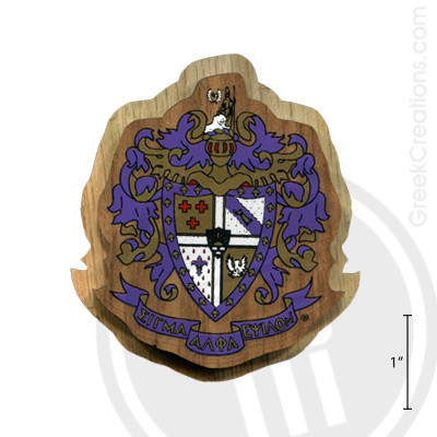 Sigma Alpha Epsilon Large Raised Wooden Crest