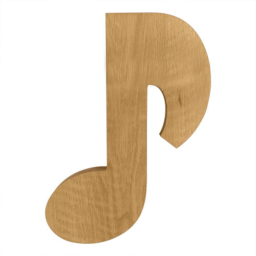Blank Wooden Musical Note Board or Plaque by Greek Creations