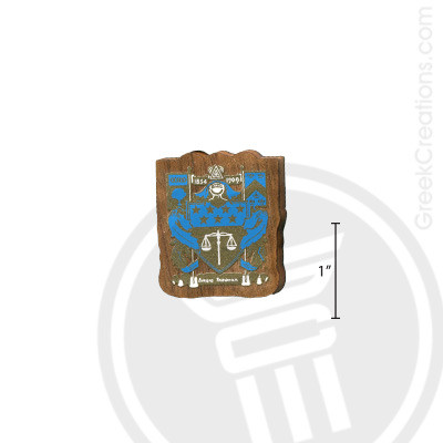 Delta Upsilon Small Raised Wooden Crest by Greek Creations