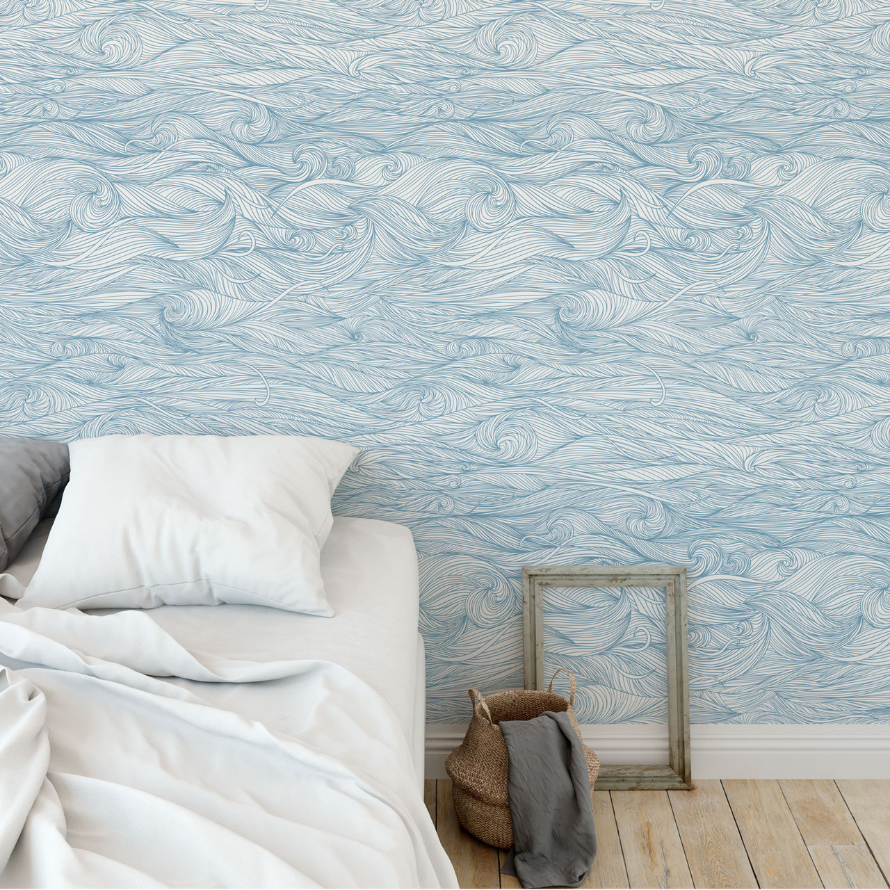 Swirls Wallpaper Roll Tempaper Sand Swirl Swell Vinyl Peel And Stick