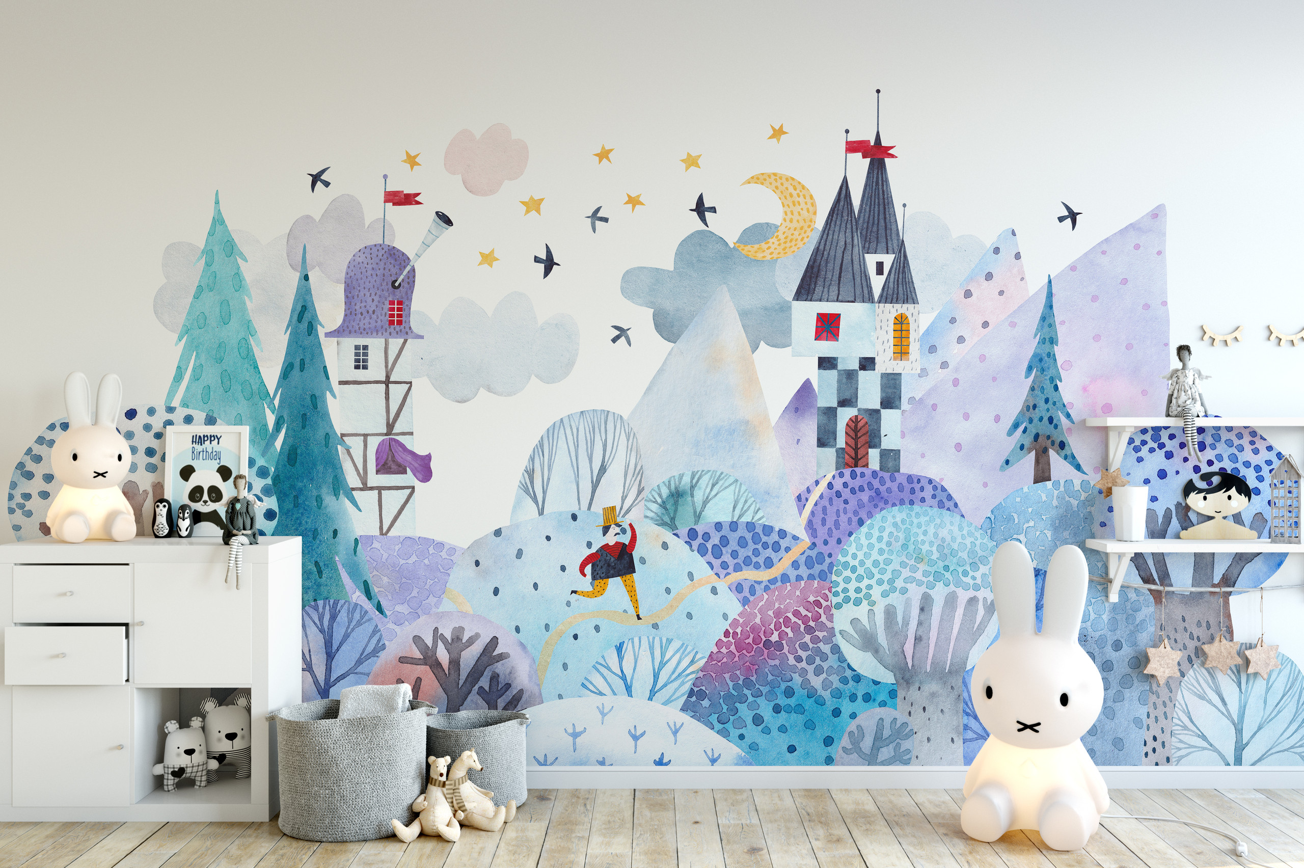 Fairytale Mural Wallpaper Sample