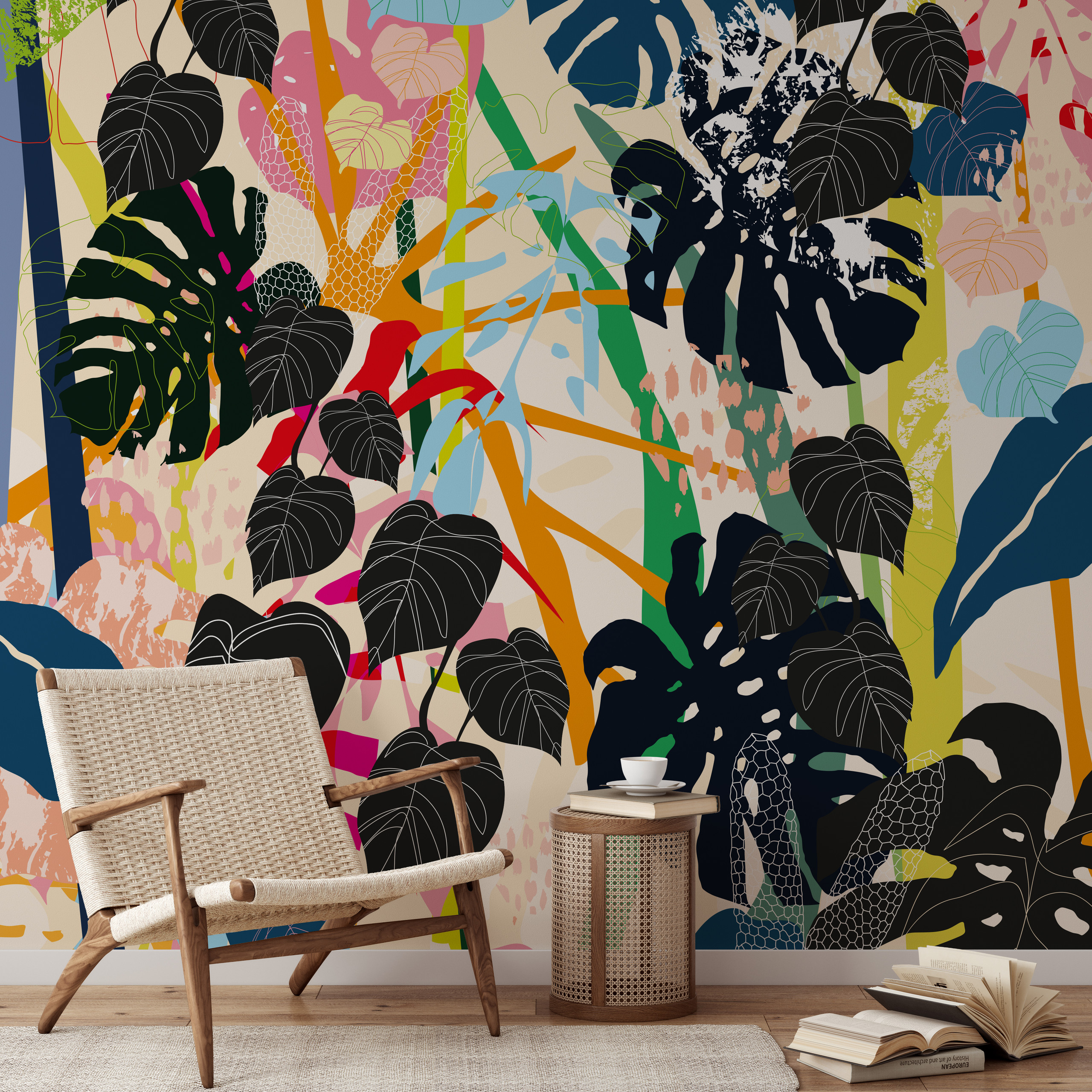 Monstera Mural