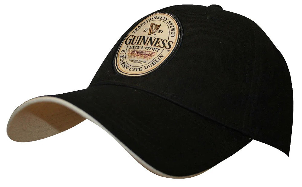 Guinness Cap Black English Label Official Trademark Product
